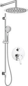 Deante Concealed shower set, with sliding bar - with shower head