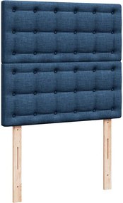 Box spring postel s matrací modrá 80x200 cm textil 3291903