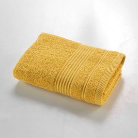 Žlutý froté bavlněný ručník 50x90 cm Tendresse – douceur d'intérieur