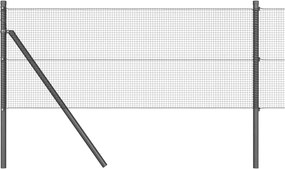 Zemní upevnění svařované drátěné ploty 100 x 0,5 m Šedá 3351896