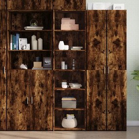 Skříň highboard kouřový dub 50 x 41 x 185 cm kompozitní dřevo
