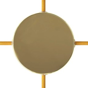 creative cables Smart válcový kovový stropní baldachýn se 4 bočními otvory Barva komponentu: Matný bronz