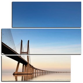 Obraz na plátně - Most Vasco da Gama - čtverec 3245D (75x75 cm)