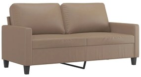 vidaXL 2místná pohovka cappuccino 140 cm umělá kůže