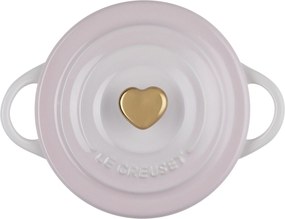 Zapékací a servírovací hrnec Mini Cocotte Heart 250 ml světle růžový