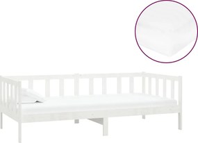 vidaXL Denní postel s matrací 90 x 200 cm masivní borové dřevo [3083610] Barva: Šedá