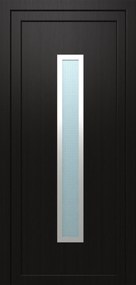 Solid Elements Vchodové dveře Hanna In, 90 P, rozměr vč. zárubně: 1000 × 2100 mm, plast, pravé, antracit, prosklené