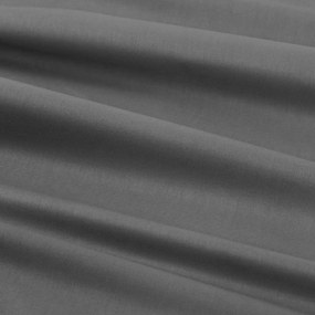 Goldea bavlněné napínací prostěradlo - tmavě šedé 200 x 200 cm