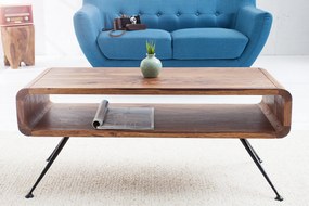 Noble Home Designový konferenční stolek Paros, 100 cm, sheesham