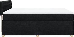 Box spring postel s matrací černá 140 x 190 cm textil 3286684