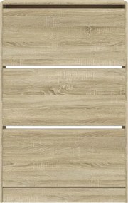 vidaXL Botník 80 x 21 x 125,5 cm kompozitní dřevo [839926] Barva: dub sonoma