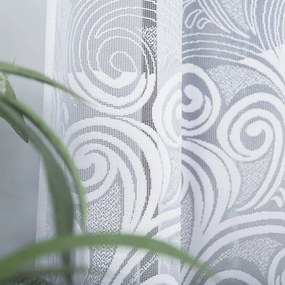 MARKIZETA KINGA Žakárový hotový závěs, šířka 300 x výška 140 cm, barva 001 bílá 023391/FBL/001/300140/1