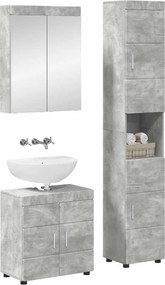 Sada koupelnového nábytku TULUM 3 ks Betonově šedá 3398037