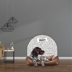 PIPPER. Ochranná textilní nálepka na zeď - Oblouk - Psi Velikost: 83x60cm, Jméno: Se jménem