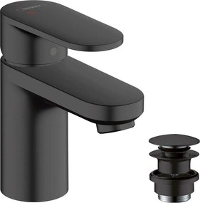 Hansgrohe Vernis Blend - Umyvadlová baterie s výpustí Push-Open, CoolStart, matná černá 71598670