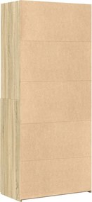 Skříň highboard dub sonoma 80 x 42,5 x 185 cm kompozitní dřevo 3281380