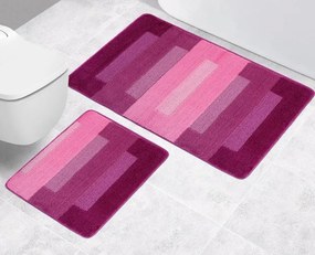 Bellatex SADA BANY 60x100 + 60x50 cm - bez výkroje Růžová,Fialová 60x100 cm 60x50 cm (SADA)