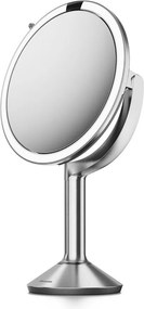 Kosmetické zrcadlo s osvětlením/zvětšovací (zvětšení 5x/zvětšení 10x) ø 20 cm Trio – simplehuman