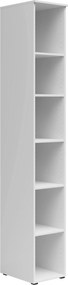 XXXLutz REGÁL, bílá, 30/195/40 cm Carryhome - Knihovny - 002427022007