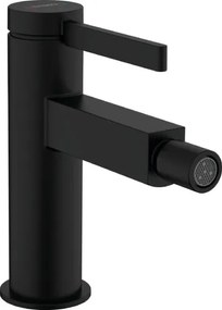 Hansgrohe Finoris, páková bidetová baterie s odtokovou soupravou Push-Open, černá matná, HAN-76200670