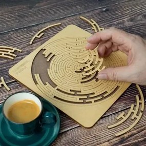 EscapeWelt Dřevěné puzzle Labyrint / Obtížnost: vysoká / od 14 let