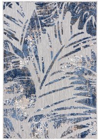 Kusový koberec Palmové listí šedomodrý 80x200cm