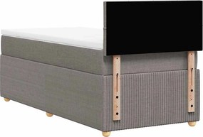 Box spring postel s matrací taupe 100 x 200 cm textil 3287371