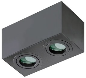 Moderní bodové svítidlo Brant 2 SQ IP44 černé