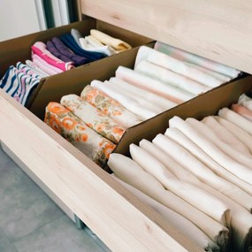 KARTON PAK Úložné boxy na oblečení, organizéry do skříně BÍLÝ KARTON 30x54cm