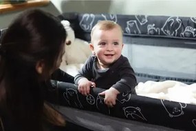 Kidnort Stugan Cestovní postýlka tmavě šedá