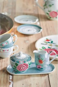 Pip Studio Blushing Birds cukřenka 300ml, modrá (porcelánová cukřenka s víčkem 300ml)