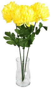 Chryzantéma žlutá Ø12cm/65 cm - 3 ks