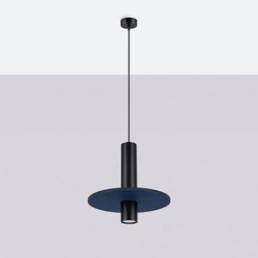 Sollux Lighting Závěsné svítidlo PELTA 1 černé/tmavě modré