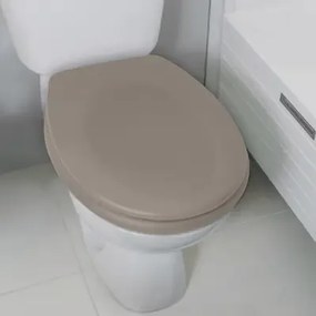 Spirella NEELA šedo-hnědá / WC prkénko / Soft-close / Duroplast Thermo