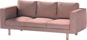 Potah na pohovku IKEA Norsborg 3-místná barva růžová látka pletený vzor
