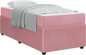 Rám postele Růžová 80 x 200 cm textil 3398326