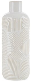 KERAMICKÁ VÁZA ROMINA 12X33 CM KREMOVÁ