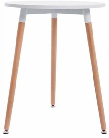 Bhm germany Odkládací stolek Amalie, 60 cm, bílá / přírodní