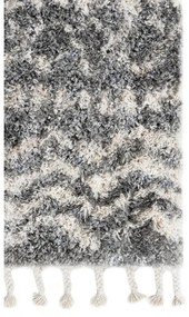 Kusový koberec shaggy Alsea tmavě šedý 200x300cm