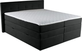 Kontinentální boxspring postel ANNA 200x220, antracitová (gerra 120)