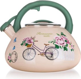 Smaltovaná pískací konvice ROMANTIC RIDE 3 l