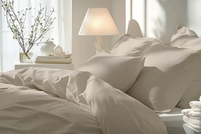 Florella Saténové povlečení Edel Satin Uni Beige Rozměr: 70x90 + 140x200 cm