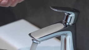 Hansgrohe Talis E, umyvadlová baterie 110 s odtokovou soupravou s táhlem, chromová, 71710000