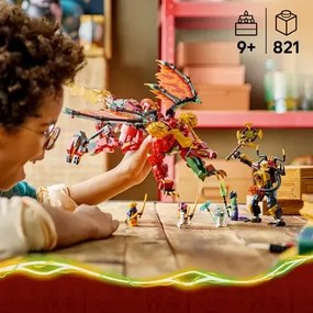 LEGO® NINJAGO® 71868 Wyldfyre a transformační dračí oblek / Počet dílk