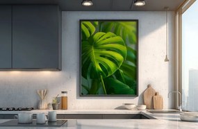 Tropický list - obraz - Monstera v moderním přírodním stylu 45 - 70 x 100 cm - 1 149 Kč