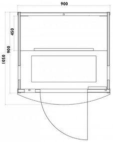 BPS-koupelny Infrasauna Relax  105x90, 1-2 osoby