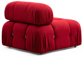 Atelier del Sofa Rohová sedací souprava Bubble Corner ( L1-O1-1R -Puf) - Red, Červená