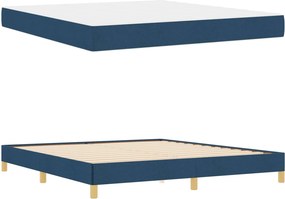 Postel s boxspringem s matrací Modrá 180 x 200 cm textil 3398590