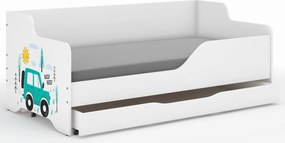Wooden Toys Dětská postel LILU 160x80 AUTÍČKA – boční zábrana