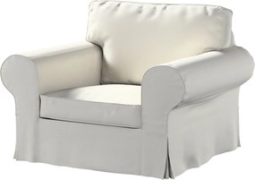 Potah na křeslo IKEA Ektorp barva šedá látka pletený vzor